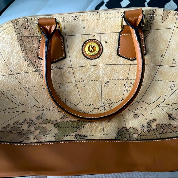 kala collection | Bags | World Map Hand Bag Fromvintage Collection ...